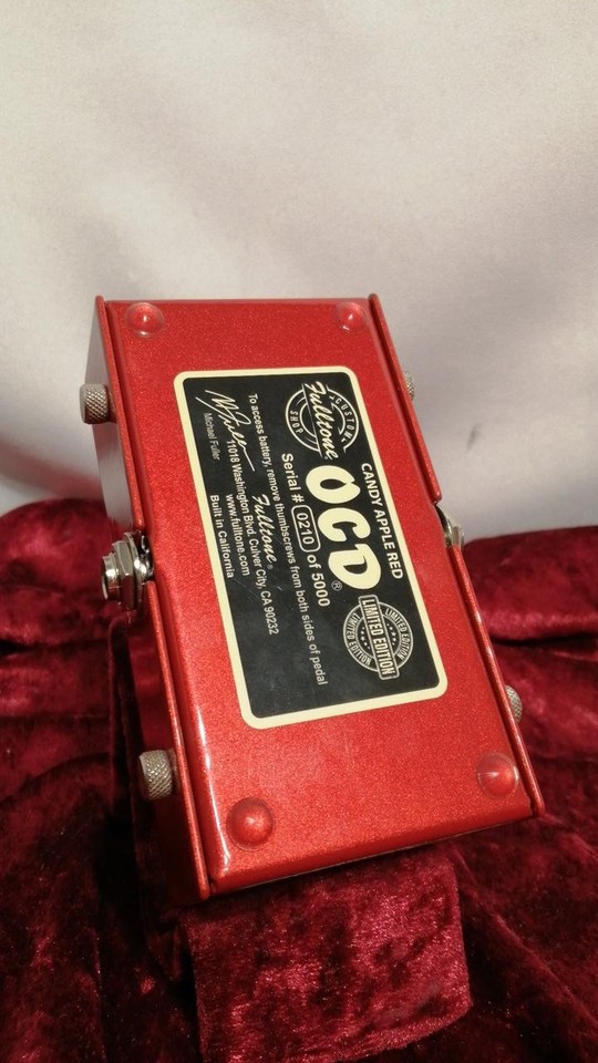 Pedale Drive Fulltone Customshop Candy Apple Red OCD V2 Usato | eBay