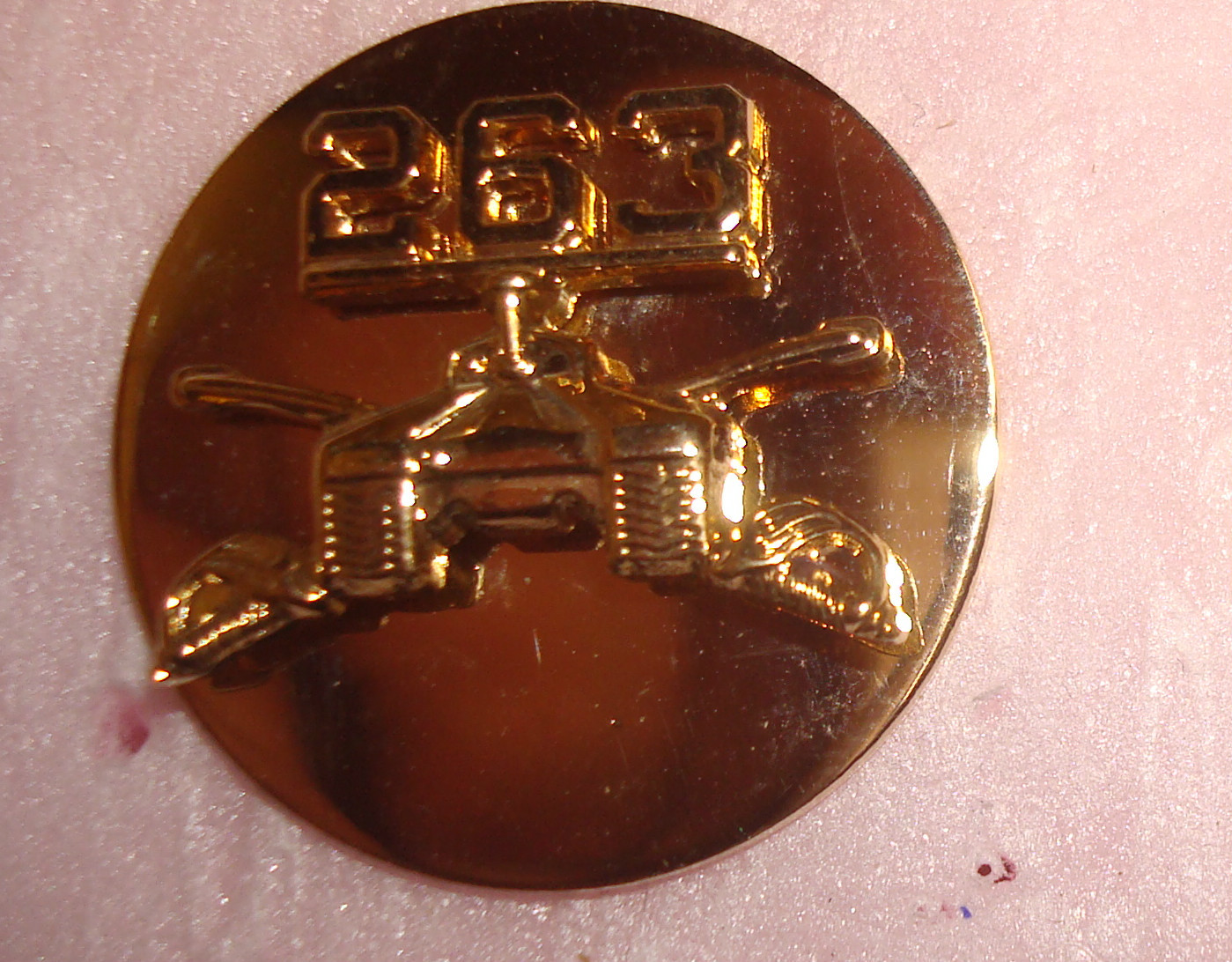 263RD ARMOR REGIMENT, ENLISTED B.O.S. COLLAR DISC | eBay