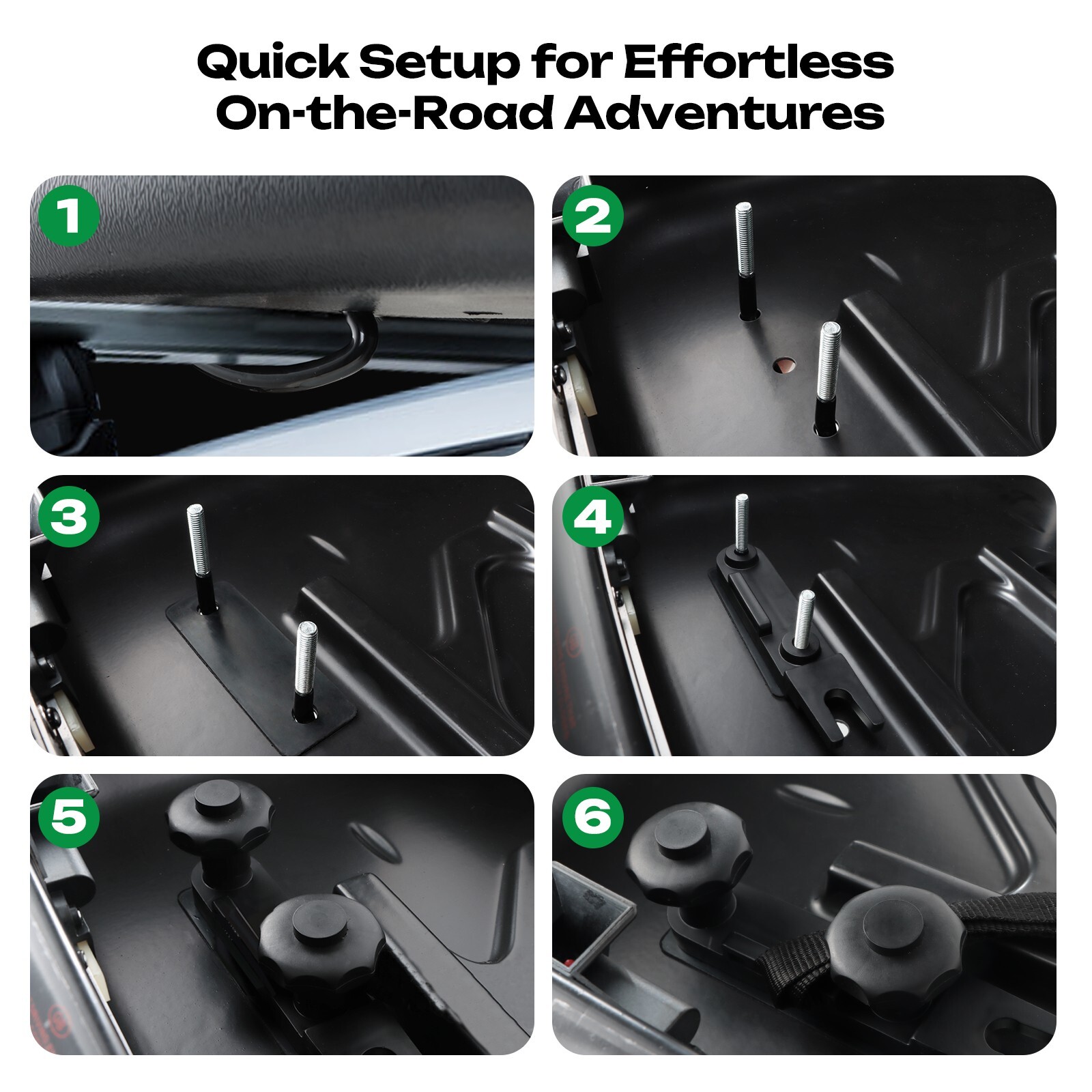 16 Cu. Ft. Rooftop Cargo Box Car Top Cargo Carrier Roof Mount Storage ...