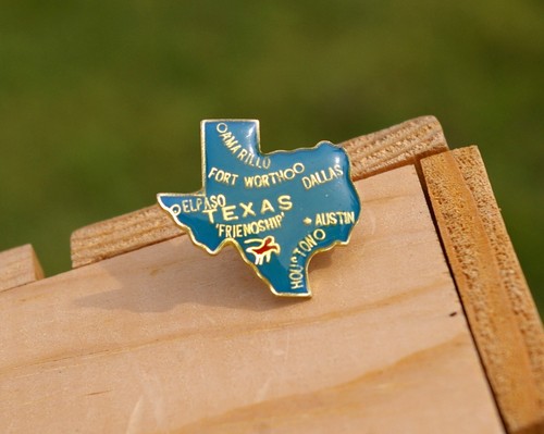Texas State Amarillo Fort Worth Dallas Friendship Austin Enamel 1" Pin ...