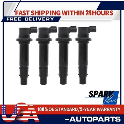 4X Ignition Coil For Yamaha 2002-2006 YZF-R1 YZF-R6 Vmax 1700 FZ1 FZS1 ...