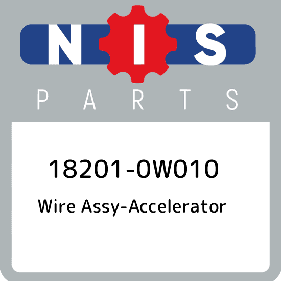 18201-0w010 Nissan Wire Assy-accelerator 182010W010 Genuine OEM Part ...