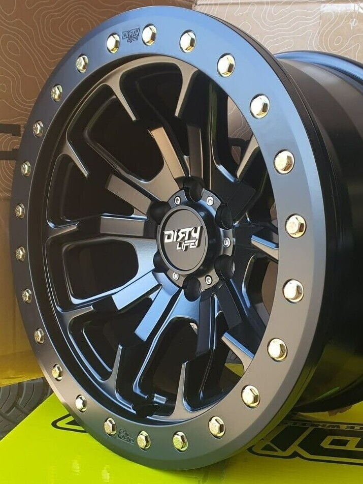 17" Dirty Life DT1 Wheels Suit Flared Navara NP300 D23 17x9 6/114.3 1 ...