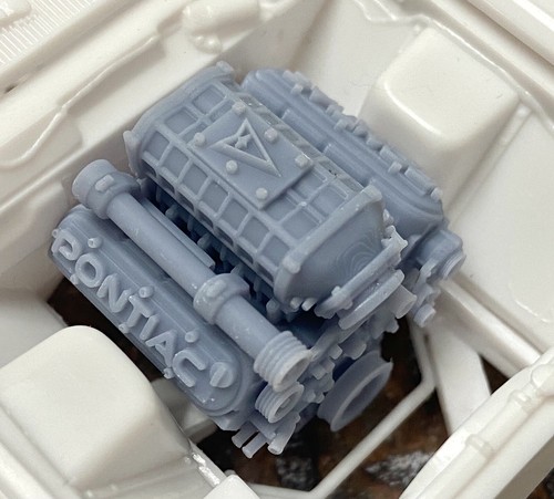 Resin Custom Pontiac LS engine, Supercharged, for scale model cars, 1/ ...