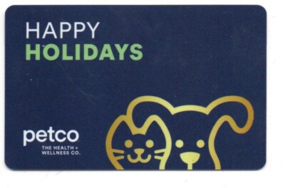 Petco Christmas Happy Holidays Animated Dog Cat Gift Card No $ Value ...