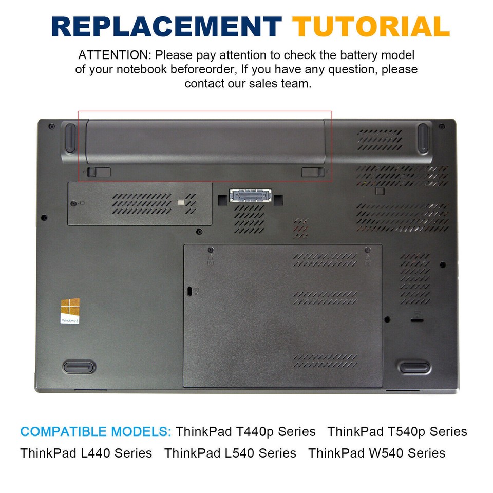 T440P Battery for Lenovo ThinkPad T540P L440 L540 W540 W541 0C52863 ...