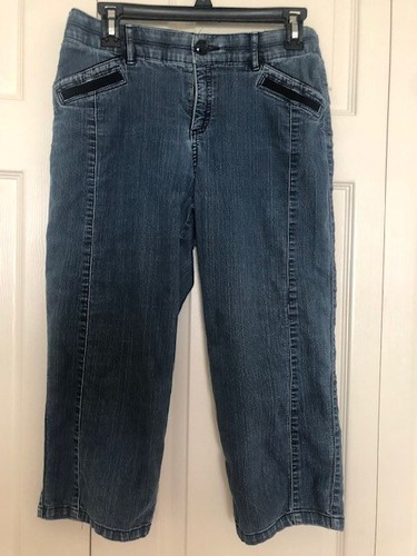 Intro Love The Fit Womens Size 6 capris Blue Denim | eBay