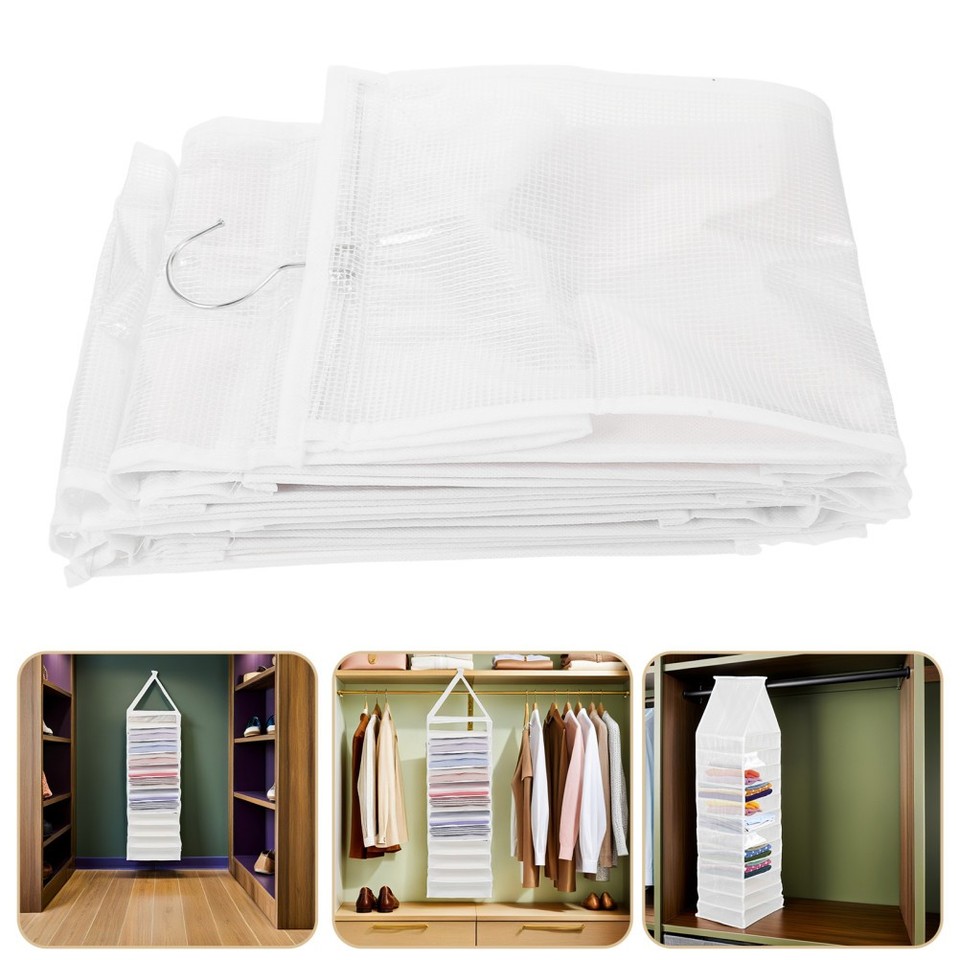 Compartment Clothing Storage Bag Closet Hanging Multiple Layers ...
