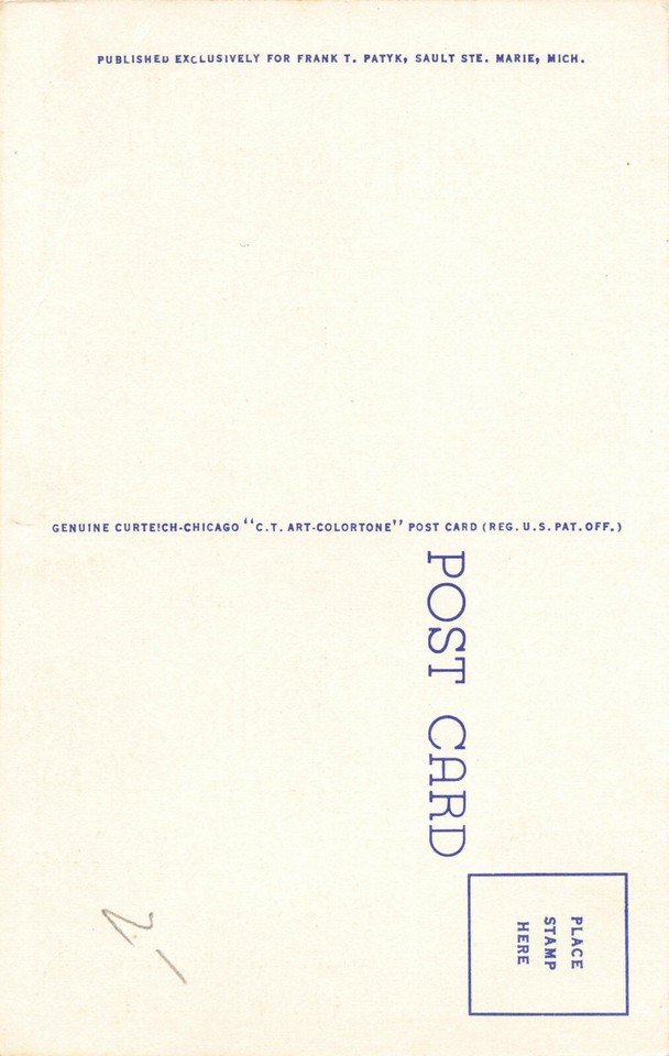 Postcard Davis Lock Guard Gates Soo Michigan | eBay