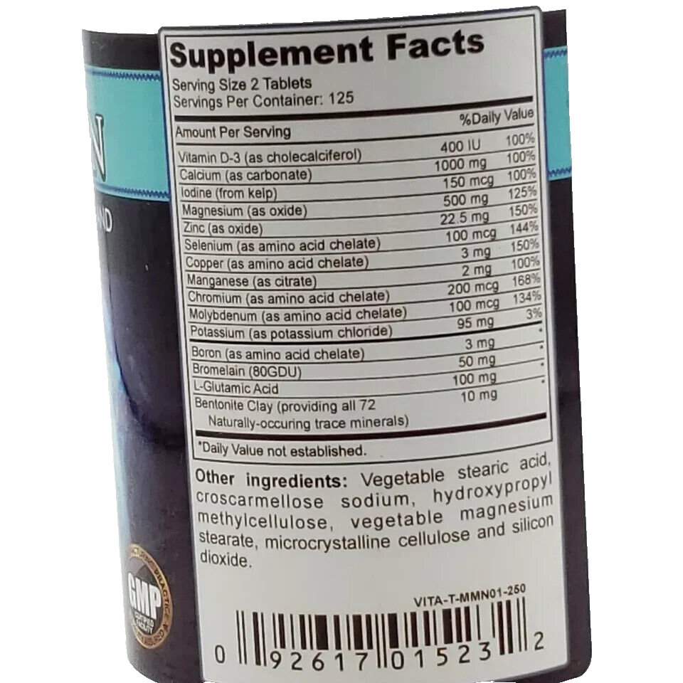 Vitalabs Iron Free Mega Min 250 Tablets Multi-Vitamin | eBay