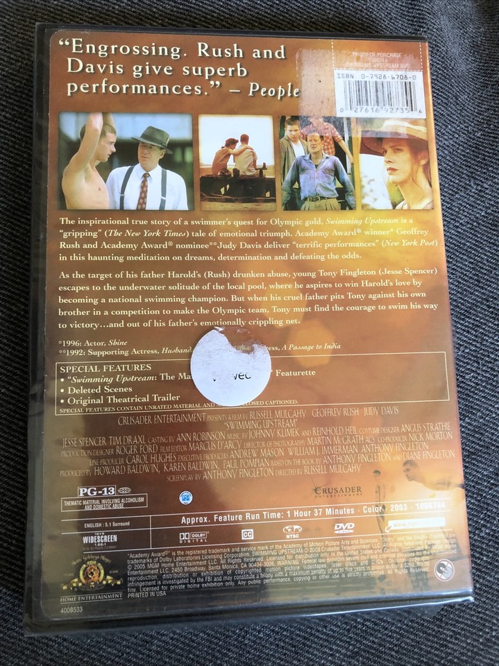 SWIMMING UPSTREAM DVD, NEW & SEALED, REGION 1, WIDESCREEN, STARRING ...