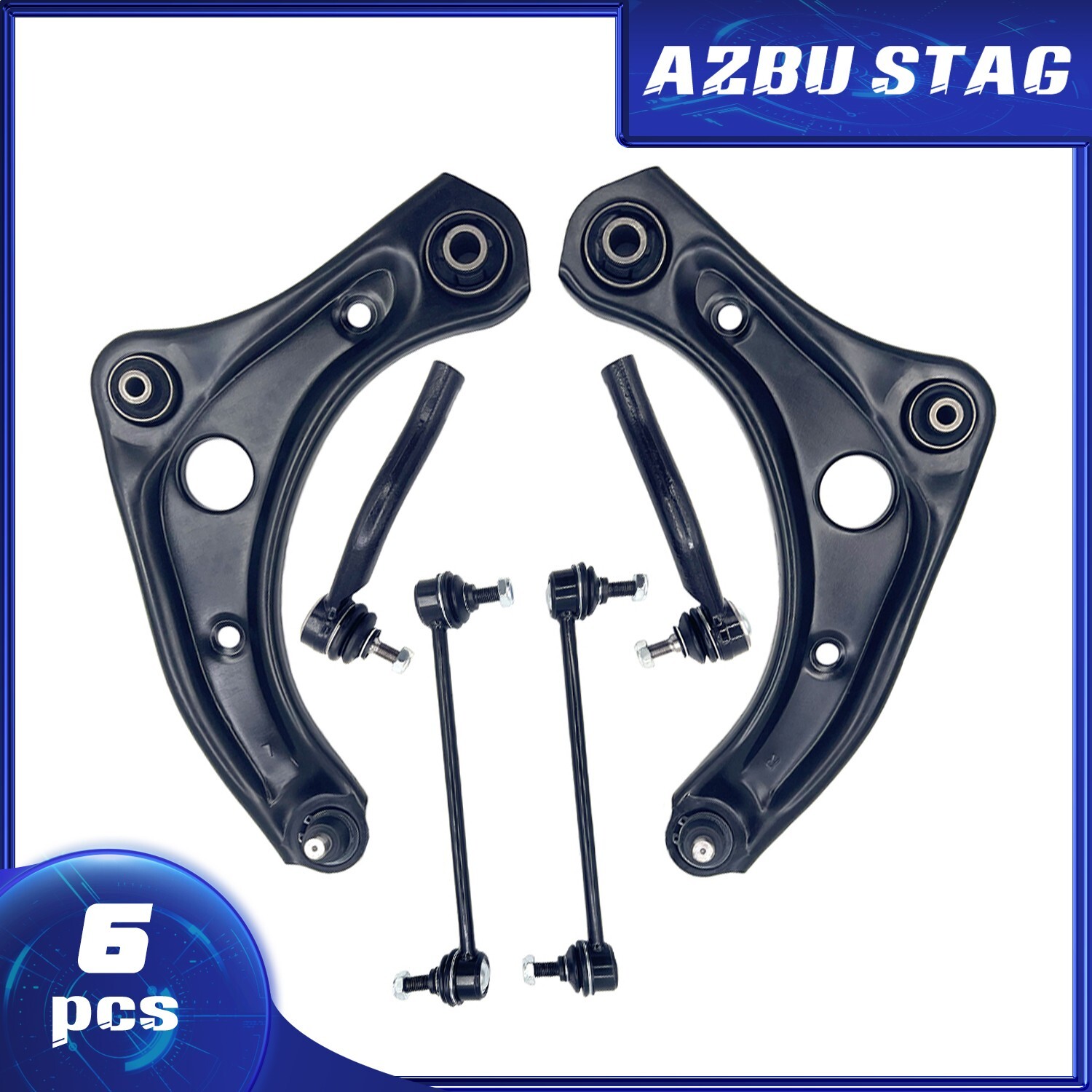 AzbuStag Control Arm Kit With Sway Bars for 2012-2019 Nissan Versa ...