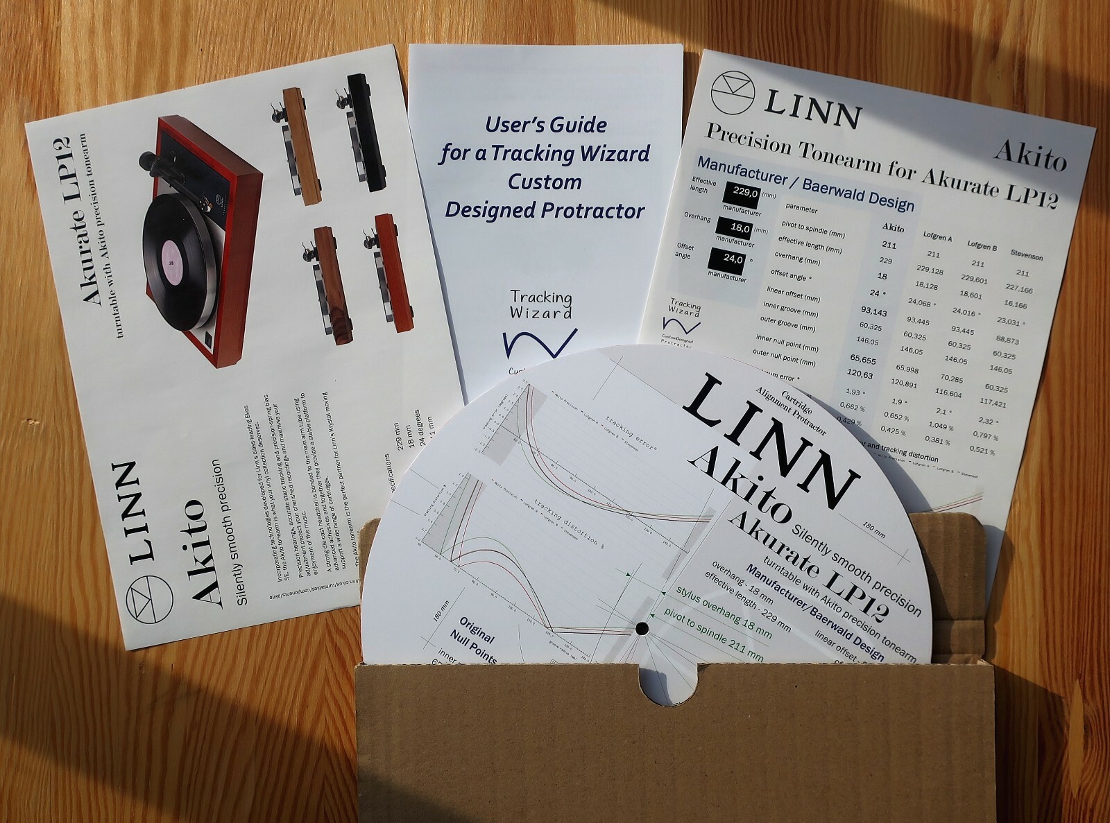 Cartridge Alignment Protractor for Linn Akito Precision & Akurate LP12 ...