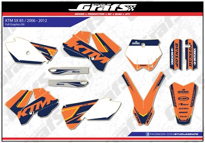 2006 2007 2008 2009 2010 2011 2012 SX 85 Graphics Kit Fits KTM SX85 ...