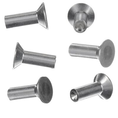 12-Pack Stainless Steel Flat Head Rivet Studs | 1/4" OD x 3/4" | eBay