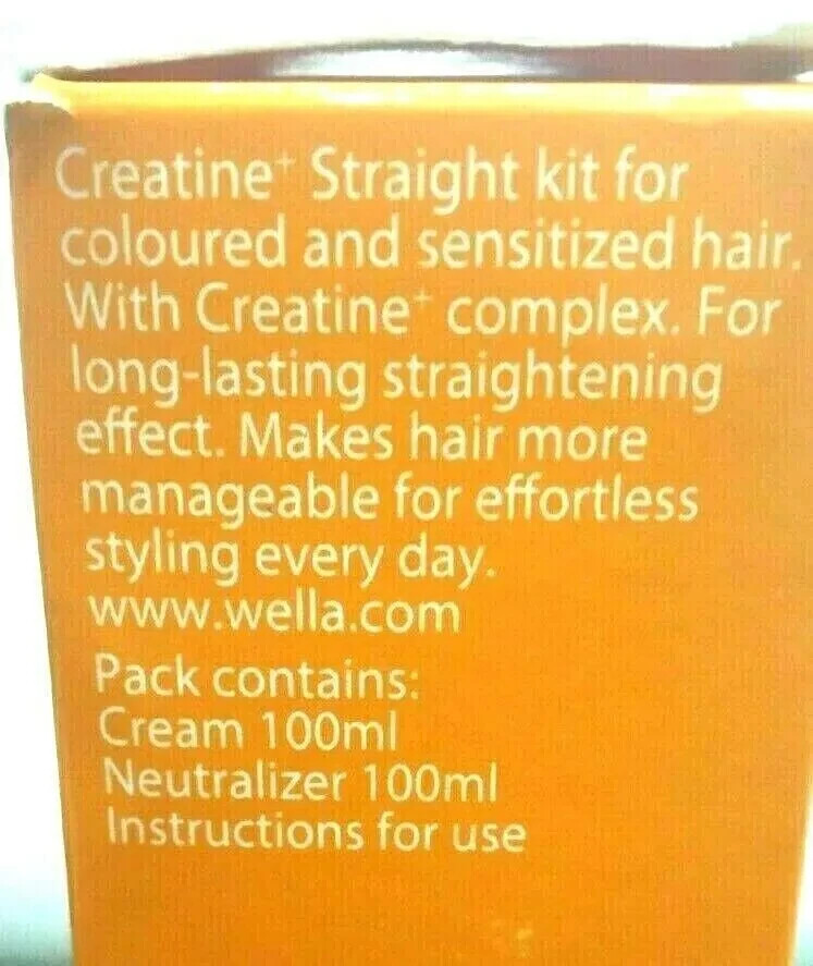 WELLA STRAIGHT (C) Permanent Straight System Hair Straightening Cream ...