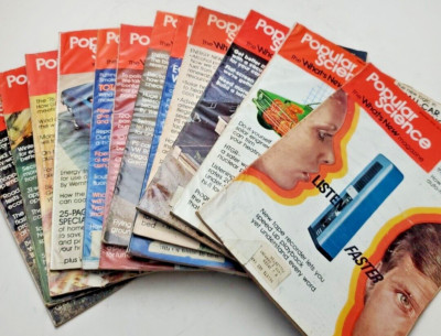 1975 Popular Science Magazine Lot Complete Year Set Jan-Dec All 12 ...