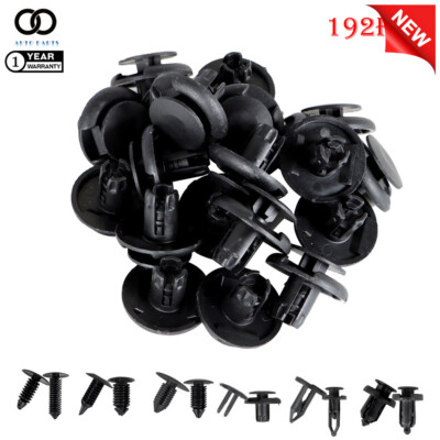 192 X Clip Automotive Push Pin Retainer Assortment Kit For Toyota Honda ...