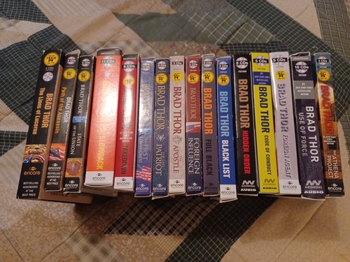 Lot (16) Brad Thor Audio Books CDs - Thriller Suspense Mystery Harvath | eBay
