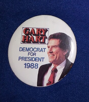 SEN. GARY HART PRESIDENT HOPEFUL '88 SCANDAL MONKEY BUSINESS RICE ...