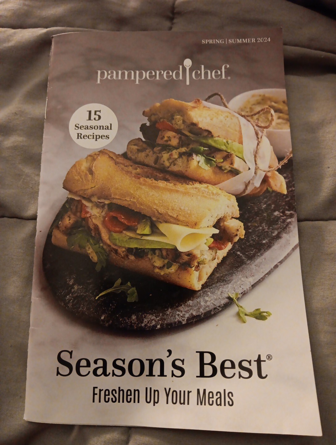 NEW Pampered Chef SEASON'S BEST RECIPES Cook Booklet Spring Summer 2024 ...