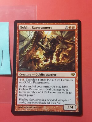 2009 Magic The Gathering Conflux #64 Goblin Razerunners, Rare, Red. NF, cd1 | eBay