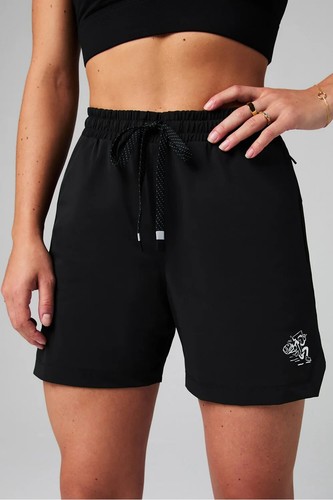 New Women's Fabletics One Short 5'' Fab Daddy Back To School Black Size ...