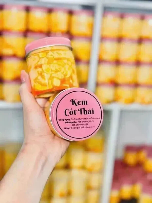 1X Original KEM COT THAI 250g Kem Body Cốt Thái Rỉ Dầu Vàng Nắp Hồng ...