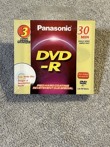 Panasonic Mini DVD-R 3 Pack 1.4 GB 30 Min Recordable Sealed | eBay