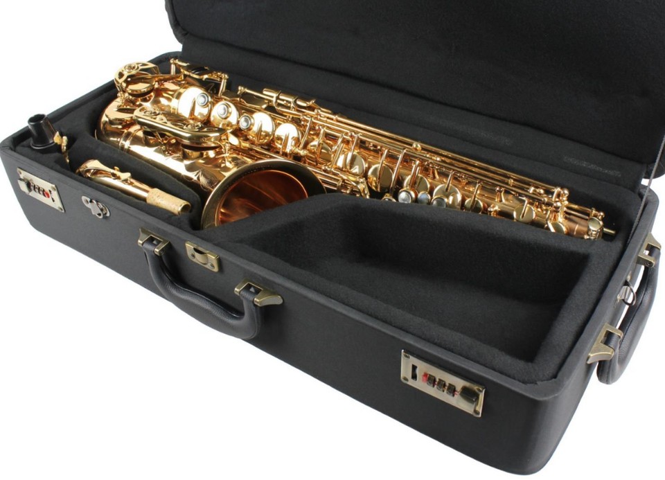 Professional ALTO SAXOPHONE Eb Sax 875 Model Gold Lacquer Real Black ...