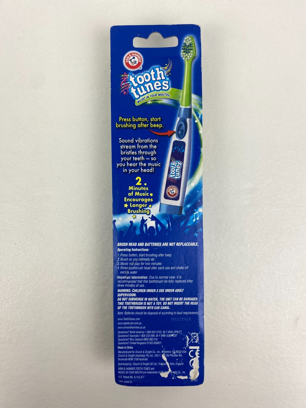 Arm & Hammer Tooth Tunes Toothbrush One Direction WHAT MAKES YOU ...