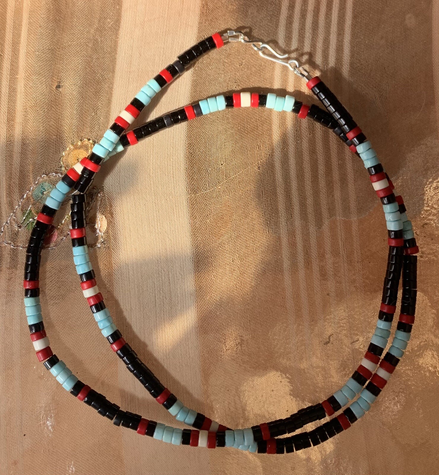 Native American Heishi Necklace | eBay