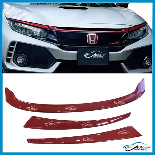 Genuine Honda JDM Red Front Grill Garnish Civic Type R FK8 17-19 (08F21 ...