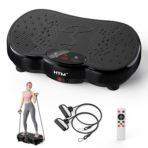 HTM Vibration Plate Fitness Platform Exercise Machine Full Body Shaker ...