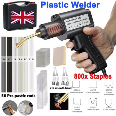 Hot Stapler Car Bumper Fender Welding Welder Gun Plastic Repair Kit ...