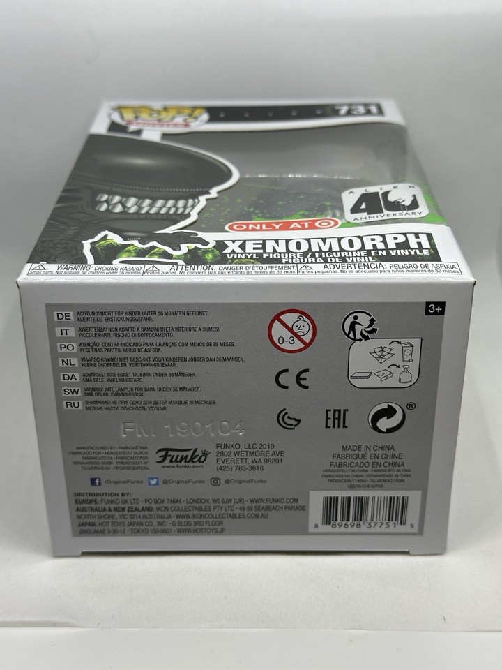 FUNKO POP ALIEN XENOMORPH 40th ANNIVERSARY # 731 TARGET EXCLUSIVE | eBay