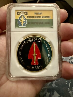 Special Forces Delta Force Challenge Coin In Display Case USA SOF | eBay