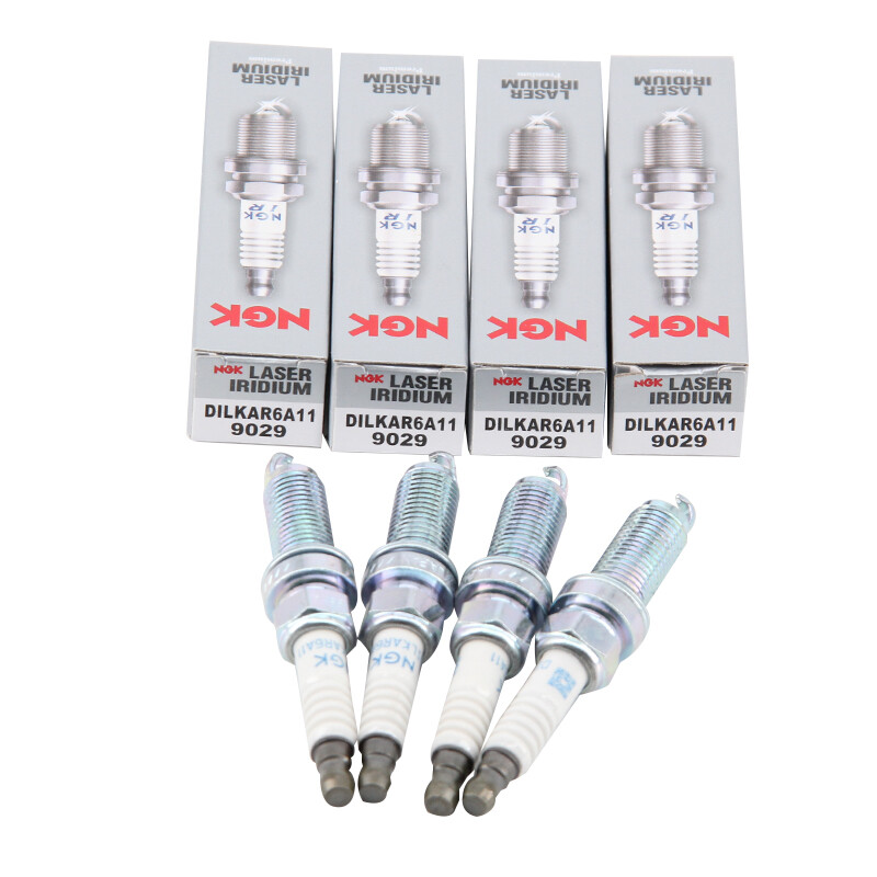 4x NGK Spark Plug 22401-JA01B DILKAR6A11 Nissan FIT Altima Rogue Sentra ...