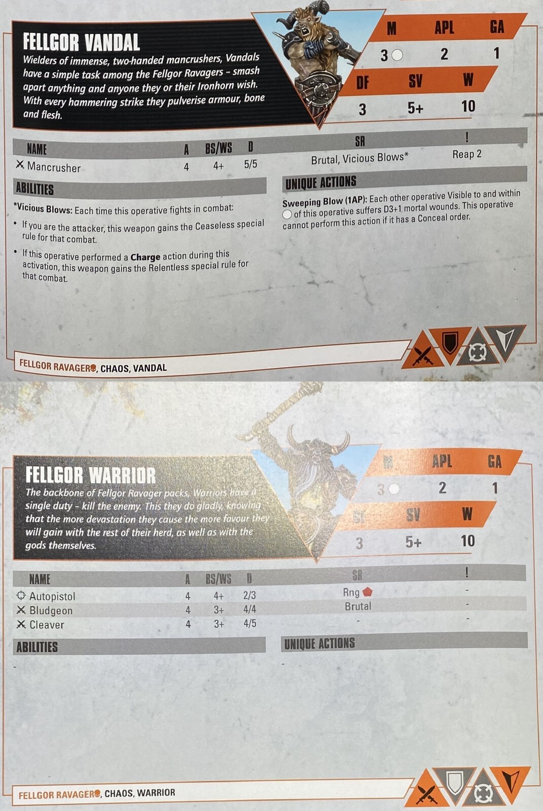 Fellgor Vandal Fellgor Ravager Kill Team Gallowfall Warhammer 40k - NoS ...