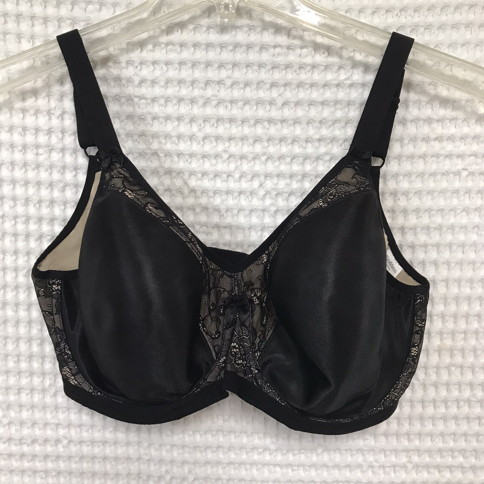 Goddess 36G Yvette Moulded Bra Black Nude Lace Trim U… - Gem