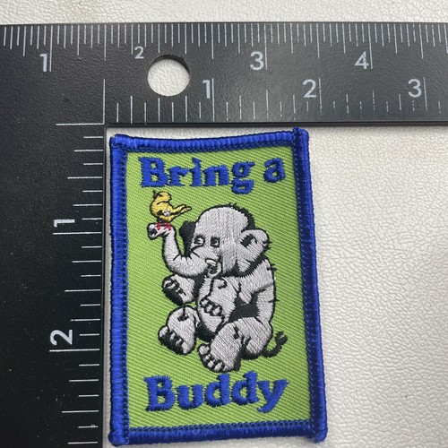 Elephant With A Little Bird BRING A BUDDY Patch 20SB | eBay