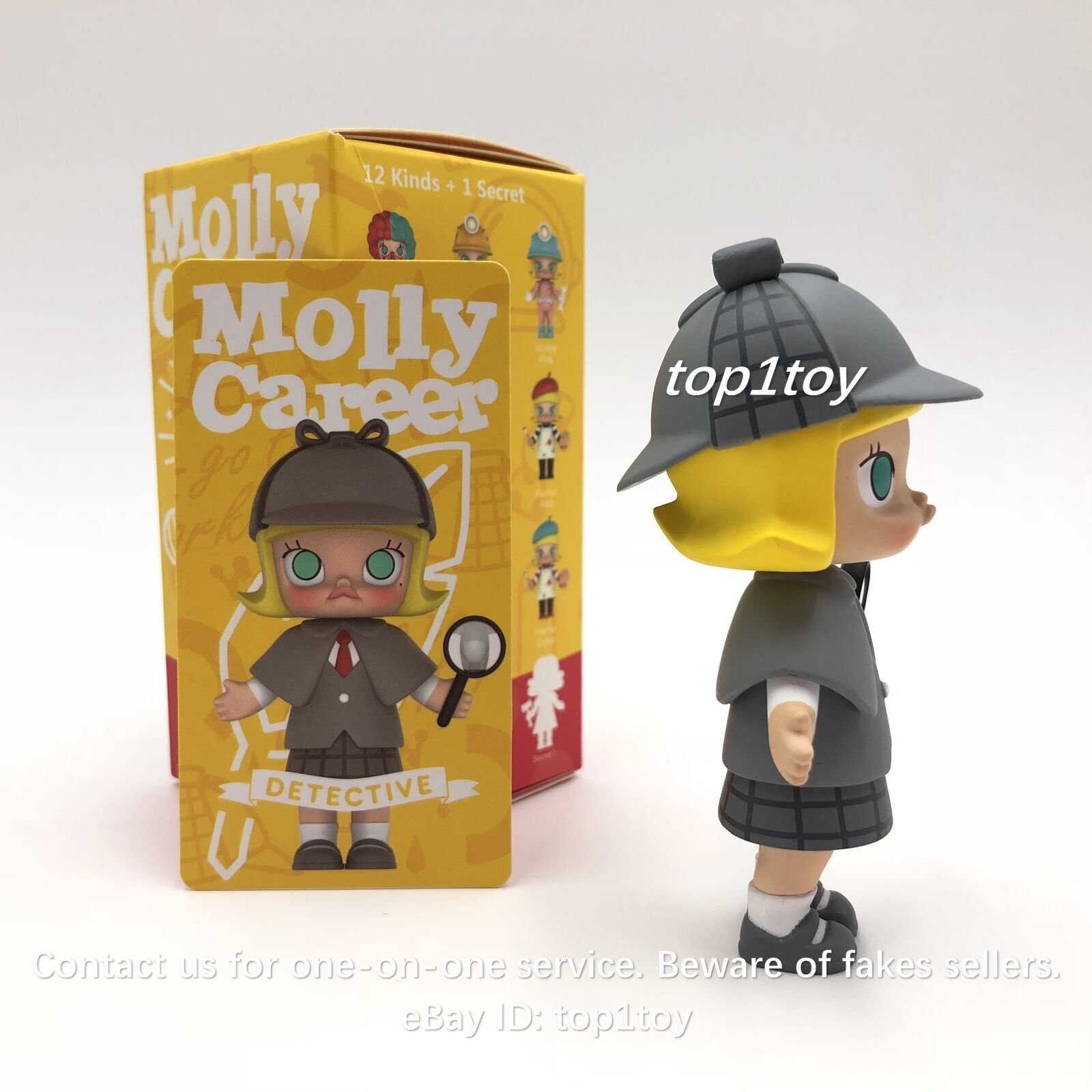 POP MART KENNYSWORK Molly Career Detective Mini Figure | eBay