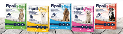 Fipnil Plus Spot On Flea Treatment For Pets, Cats, & Dogs AVM-GSL x 3 ...