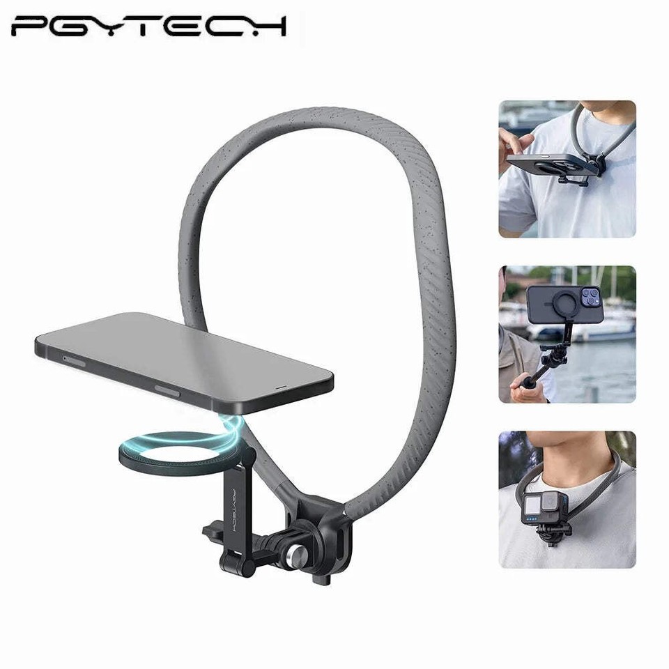 PGYTECH CapLock Magnetic Smartphone Neck Mount For Gopro/Insta360/DJI ...