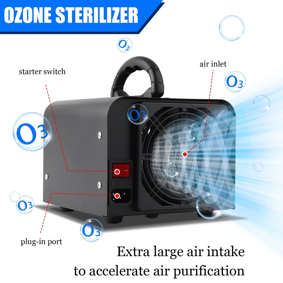 35000mg/h Ozone Generator Machine Air Purifier Ionizer Ozonator Timer ...