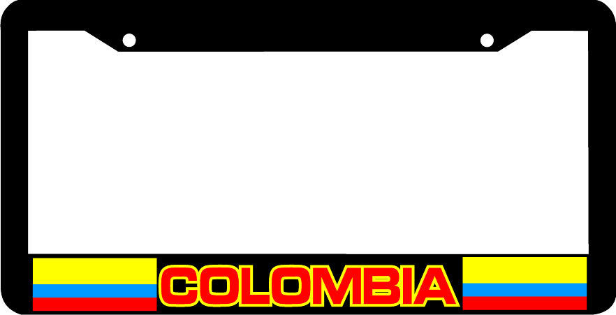 COLOMBIA COLOMBIAN FLAG License Plate Frame | eBay