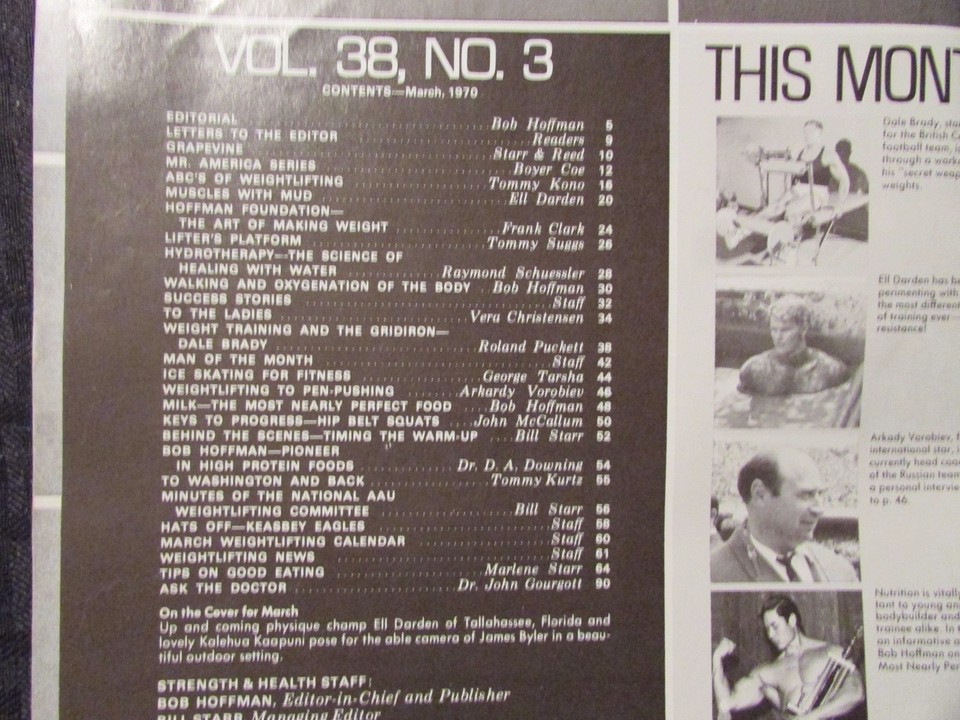 1970 March STRENGTH & HEALTH Fitness Magazine VG/FN 5.0 Ell Darden | eBay