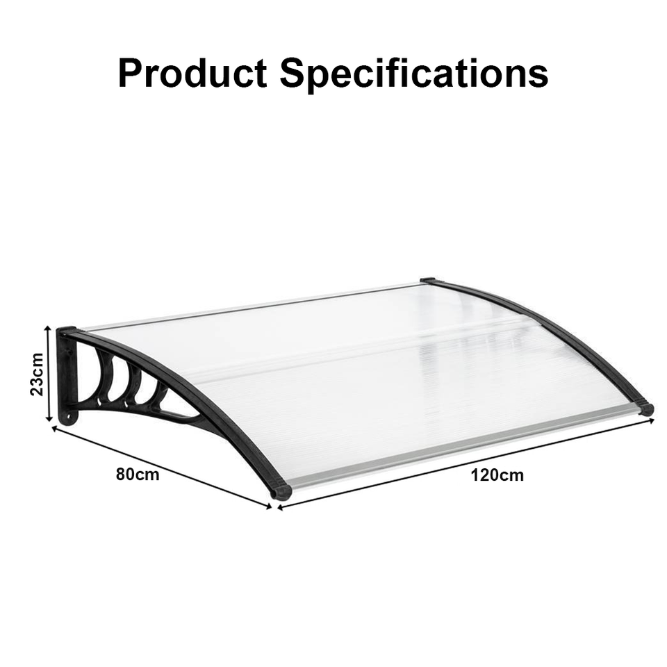 Door Canopy Awning Shelter Front Back Porch Patio Window Roof Rain ...