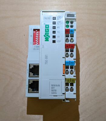 WAGO 750-881 PLC - ETHERNET Programmable Fieldbus Controller 32-bit CPU ...