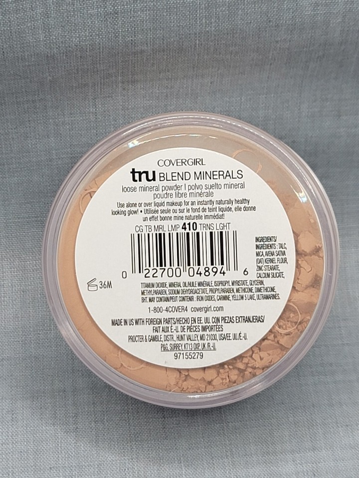Covergirl TruBlend Minerals Loose Mineral Face Powder 410 Medium ...
